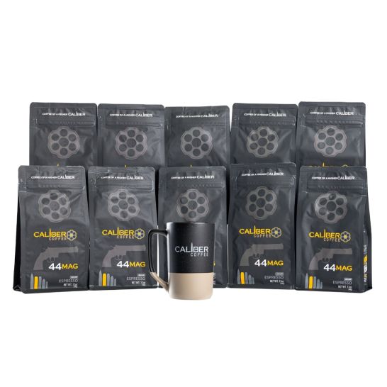 CALIBER COFFEE .44 MAG ESPRESSO, GROUND ROAST BULK BAG BUNDLE ...