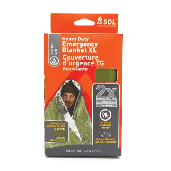 SOL 98" x 58" Heavy-Duty Emergency Blanket, OD Green | Palmetto State ...