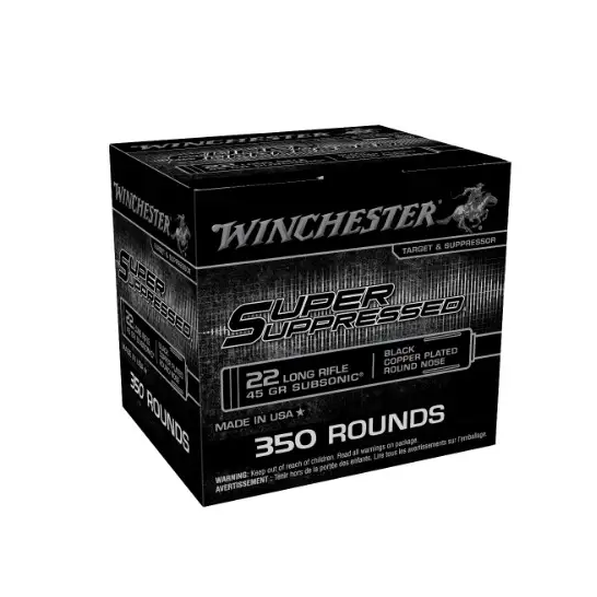 Winchester Super Suppressed 22LR 45gr 350rds-SUP22LRB2 | Palmetto State ...