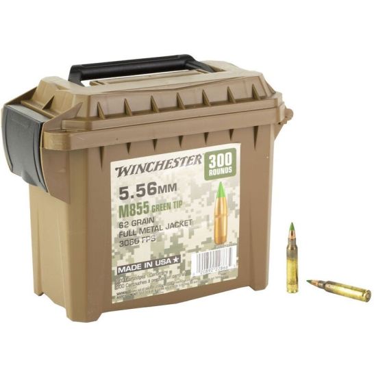 Winchester M855 5.56mm 62gr FMJ, 300rd Ammo Can | Palmetto State Armory