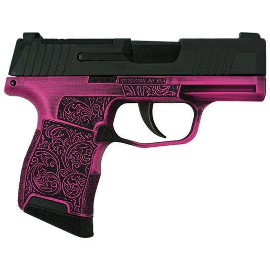 Sig Sauer P365 Optic-Ready Pink Filigree 9mm 3.10" 10rds, Pink ...