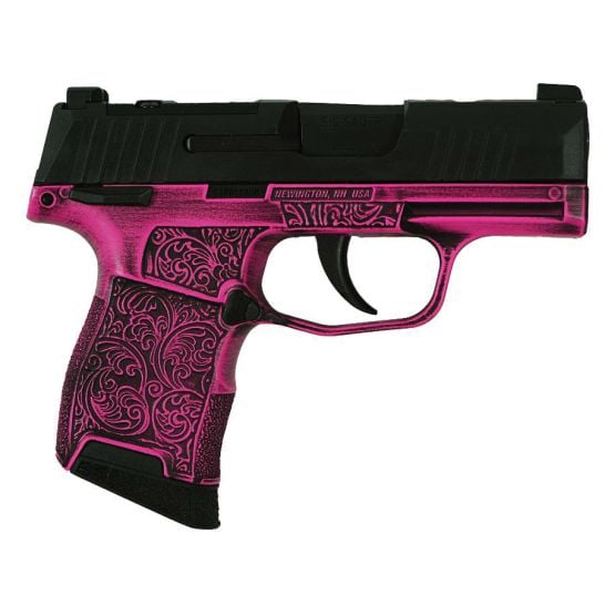 Sig Sauer P365 Optic-Ready Pink Filigree 9mm 3.10" 10rds, Pink ...