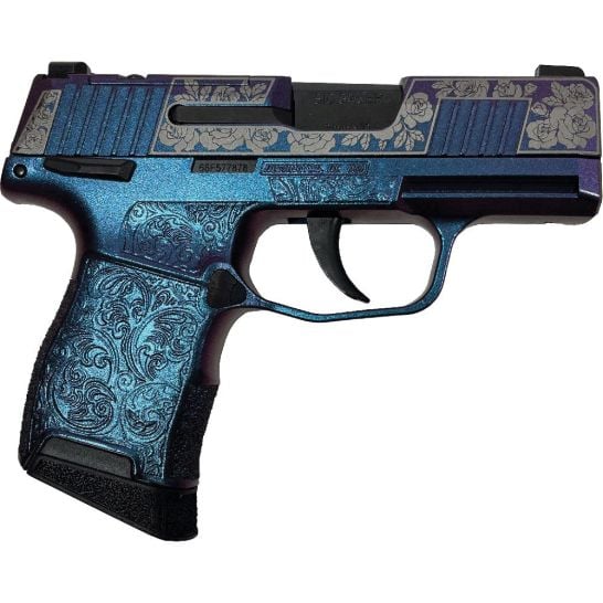 Sig Sauer P365 Optic-Ready Gun & Roses 9mm 3.10" 10rds, Mongoose Purple ...