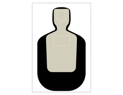 Action Target Qualification Standard Target, Black/Gray/White, 100 Box ...