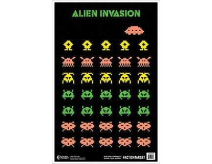 Action Target Alien Invasion Target 23" x 35", Black/Green/Peach/Yellow ...