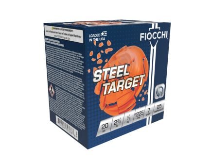 Fiocchi Steel Target 20 Gauge 2.75" #7 - 0.87 oz - 25rds - 20SLR7 ...