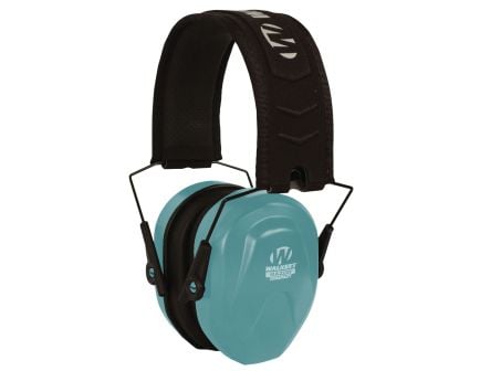 Walker Razor Compact Polymer Passive Earmuff Women/25 dB, Black/Blue ...