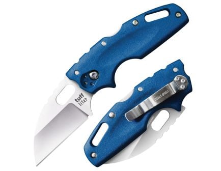Cold Steel Tuff Lite Folder Plane Edge Knife Sheepsfoot, Blue - CS ...