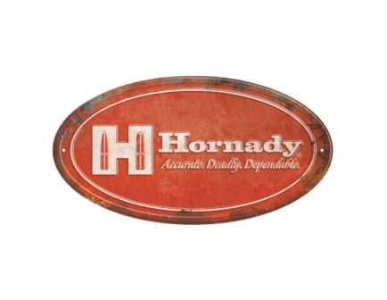 Hornady Rustic Aluminum Oval Tin Sign 12" x 18" in Red/White - Vintage ...