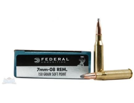 Federal 7mm-08 150gr SP Power-Shok Ammunition 20rds - 708CS | Palmetto ...