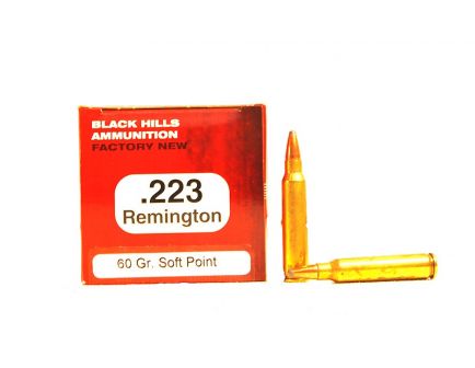 Black Hills 223 Ammo 60gr Soft Point 50rds - M 223 Ammo N4 | Palmetto ...