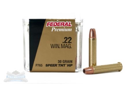 Federal 22 WMR 30gr TNTHP V-Shok Ammunition 50rds - P765 | Palmetto ...