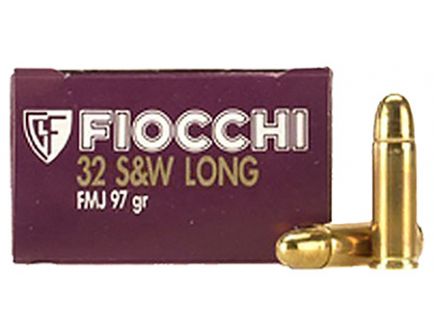 Fiocchi 32 S&W Long 97gr FMJ Ammunition 50rds - 32SWLA | Palmetto State ...