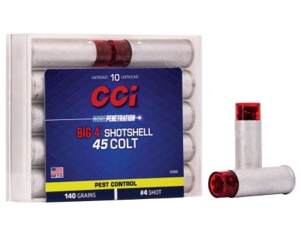 CCI BIG 4 140 gr Shotshell #4 Shot .45 Colt Ammo, 10/box - 3722CC ...