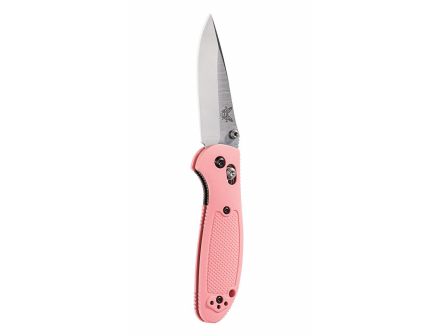 Benchmade Mini Griptilian Pink Drop Point Folding Knife, Satin - 556 ...