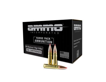 Ammo Inc V-MAX 300 Blackout 110gr Ammo, 200rd Range Pack - 300B110VMX ...