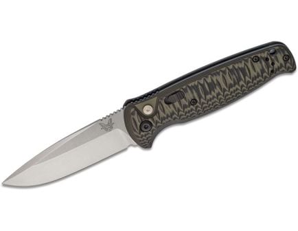 Benchmade CLA Folding Drop Point Knife, Green & Black - 4300-1 ...