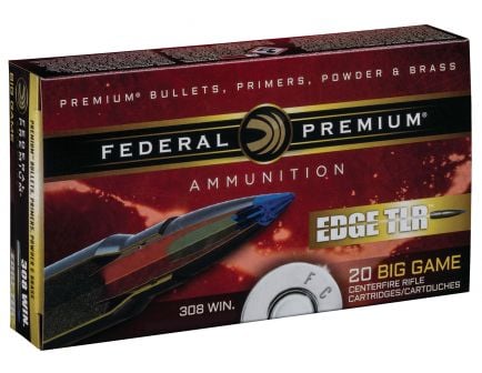 Federal Prem. Edge TLR 175 gr Terminal LR 308 Ammo 20rds - P308 Ammo ...