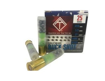 American Tactical 410 Gauge Ammo BBB, 25/box - ATIAC410BBB | Palmetto ...