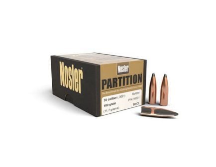 Nosler Partition .30 180 gr FBSPT Rifle Bullet, 50/box - 16331 ...