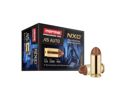 Norma .45 ACP 230 gr NXD 20rds Handgun Ammo for Superior Stopping Power ...