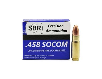 SBR 458 Socom Ammo 450 Grain FMJ 20 Rds-SL45849 | Palmetto State Armory