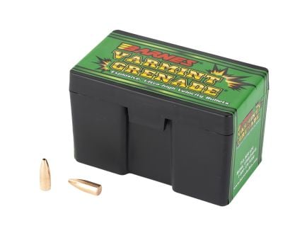 Barnes VARMINT GRENADE, 22 Caliber, 36gr Flat Bottom HP Reloading ...