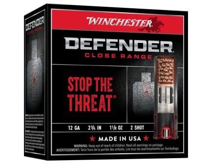 Winchester DEFENDER 12 Gauge Ammunition, 25 Rounds Lead #2 - S122PD25 ...