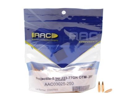 AAC 5.56 77 Grain OTM 250/Ct Projectiles - 250 | Palmetto State Armory