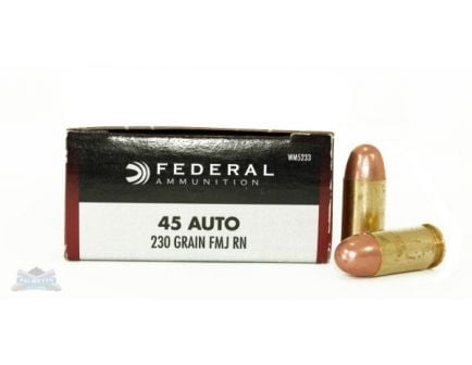 Federal 45 Auto/ACP 230gr FMJ Champion Ammunition 50rds - WM5233 ...