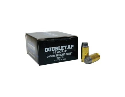 DoubleTap Ammunition .45 ACP +P 255 gr LSWC 20rds | Palmetto State Armory