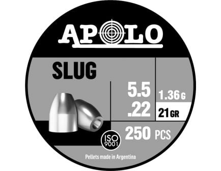 Hatsan USA Apolo Slug .22 Cal Airgun Rifle Pellet, 21 gr 250rds ...