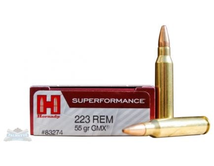 Hornady 223 Ammo 55gr GMX Superformance 20rds - 83274 | Palmetto State ...