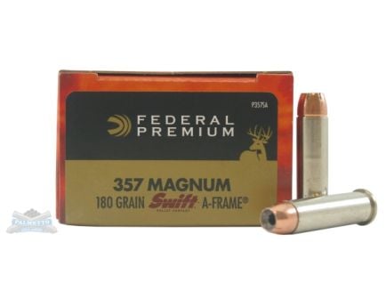 Federal .357 Mag 180 gr Swift A-Frame 20 Rounds Ammunition - P357SA ...