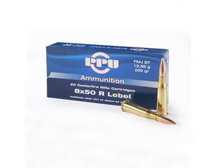Prvi Partizan 8X50R Lebel FMJ 200 gr 20 Rounds Ammunition - PP8L ...