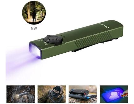 OLight Arkfeld UV 1000 lumens Dual Light Source with UV light, OD Green ...