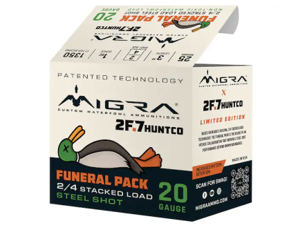Migra 20 Gauge 3 Inch 2F.7 - Funeral Pack -Bismuth/Steel Shot ...