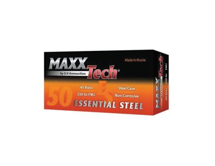 MaxxTech Ammo Essential Steel .45 ACP 230 gr FMJ 50rds | Palmetto State ...