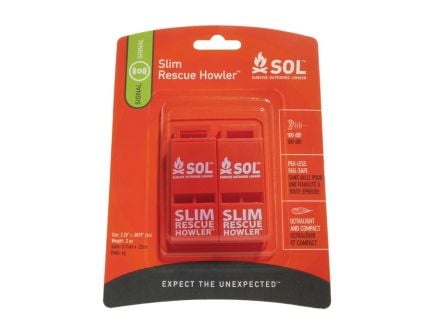 SOL 100 dB Slim Rescue Howler Whistle, 4.55" Pack of 2 | Palmetto State ...