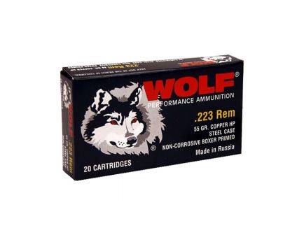 Wolf 223 Ammo 55 gr HP 20 rds - 223 Ammo 55HP | Palmetto State Armory