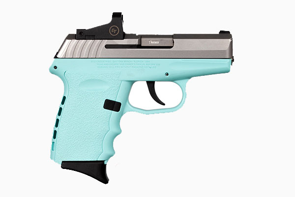 Blue 9mm Handgun