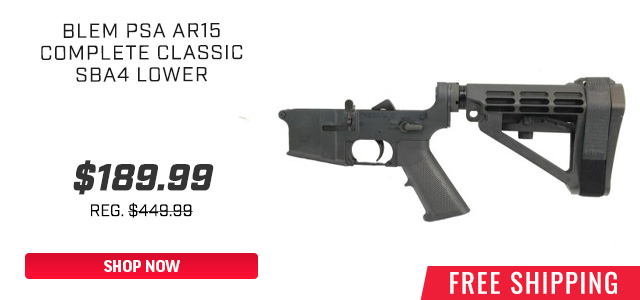 Palmetto State Armory: BLEM Deal | PSA BLEM Classic SBA4 Pistol Lower ...